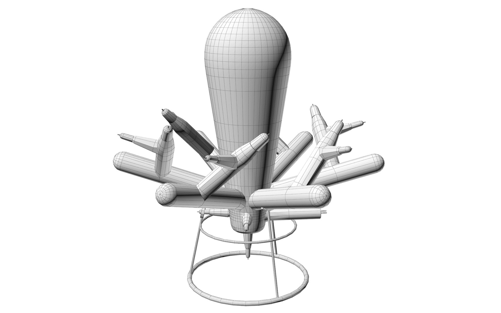 Mercury arc rectifier 3D model - TurboSquid 1233011