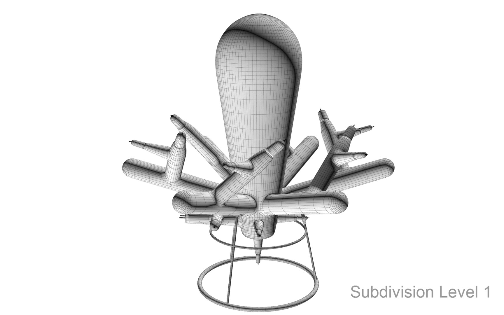 Mercury arc rectifier 3D model - TurboSquid 1233011