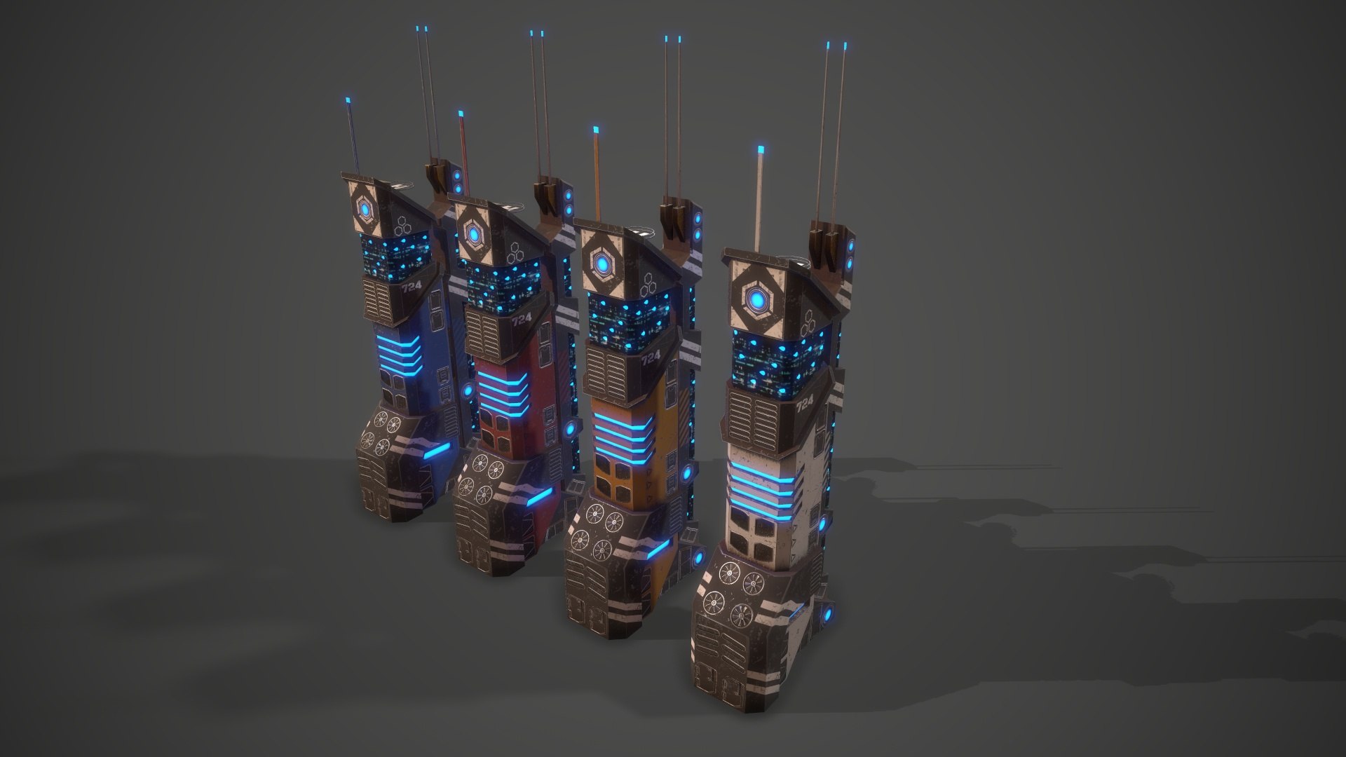 3D Sci-fi Building Model - TurboSquid 1656619