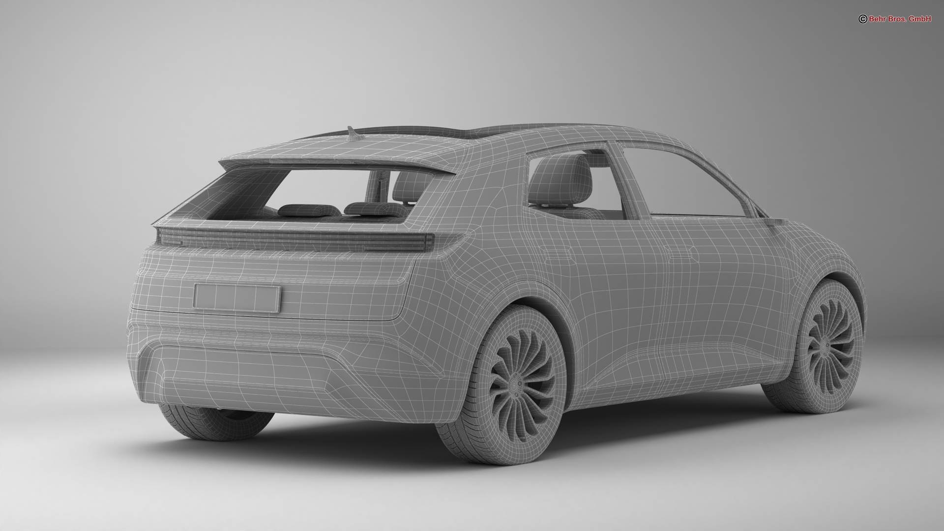 3D Generic Modern Compact Car Model - TurboSquid 2385169