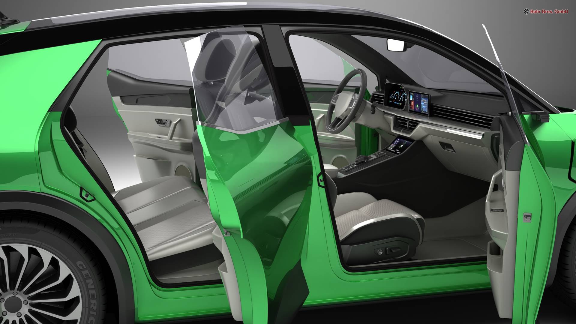 3D Generic Modern Compact Car Model - TurboSquid 2385169