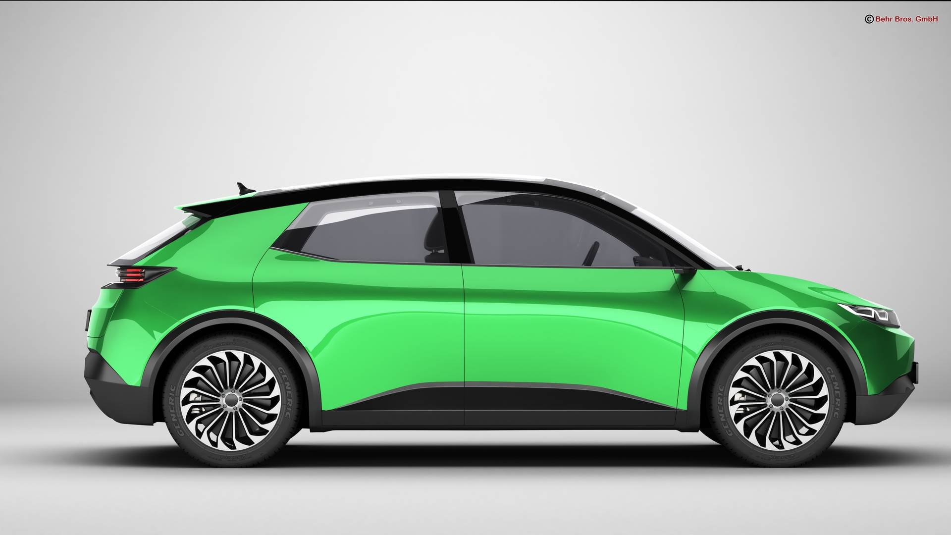 3D Generic Modern Compact Car Model - TurboSquid 2385169