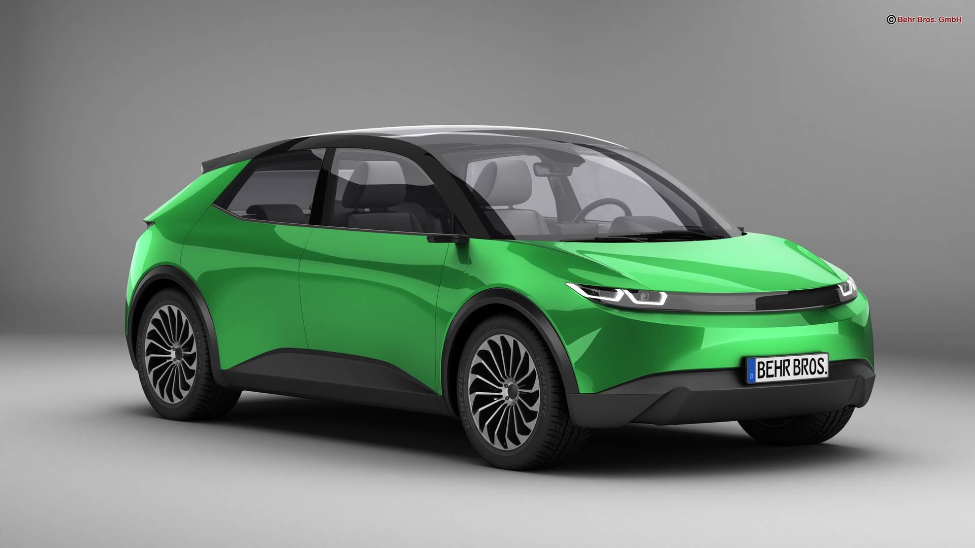 3D Generic Modern Compact Car Model - TurboSquid 2385169