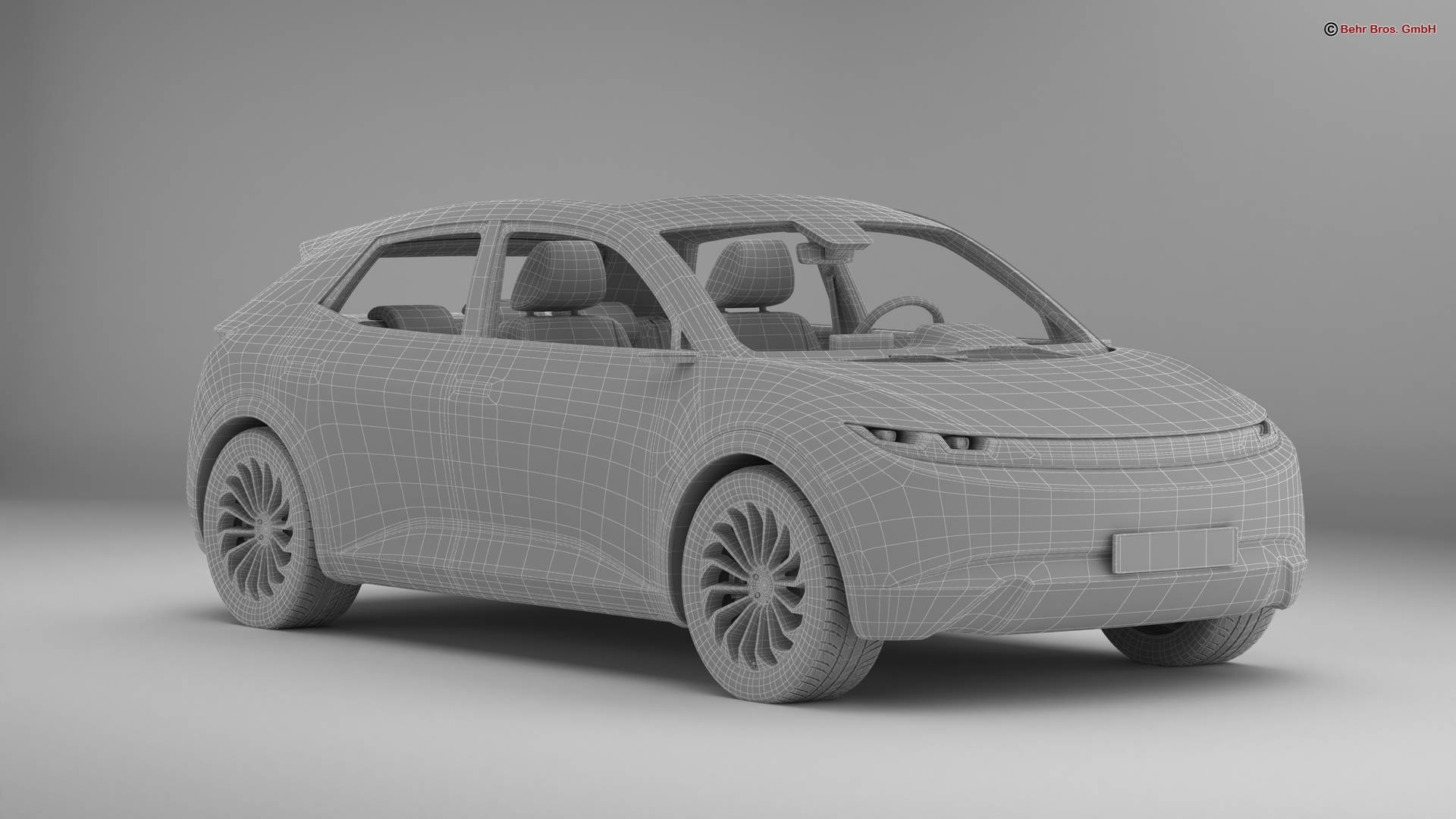 3D Generic Modern Compact Car Model - TurboSquid 2385169