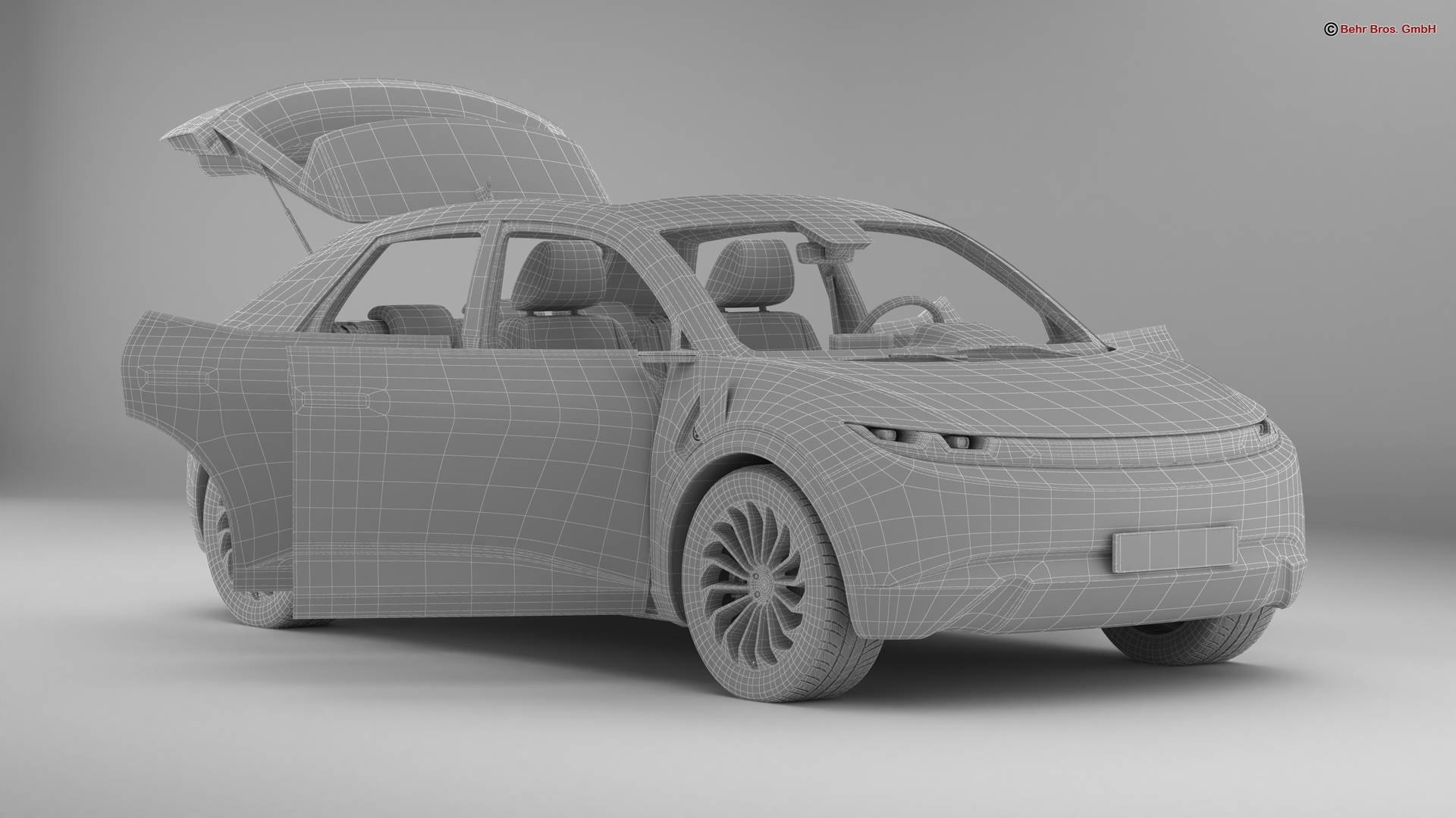 3D Generic Modern Compact Car Model - TurboSquid 2385169