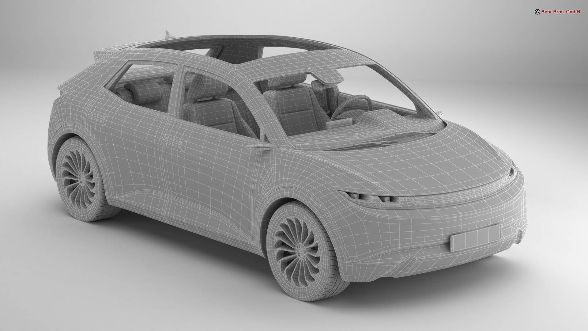 3D Generic Modern Compact Car Model - TurboSquid 2385169