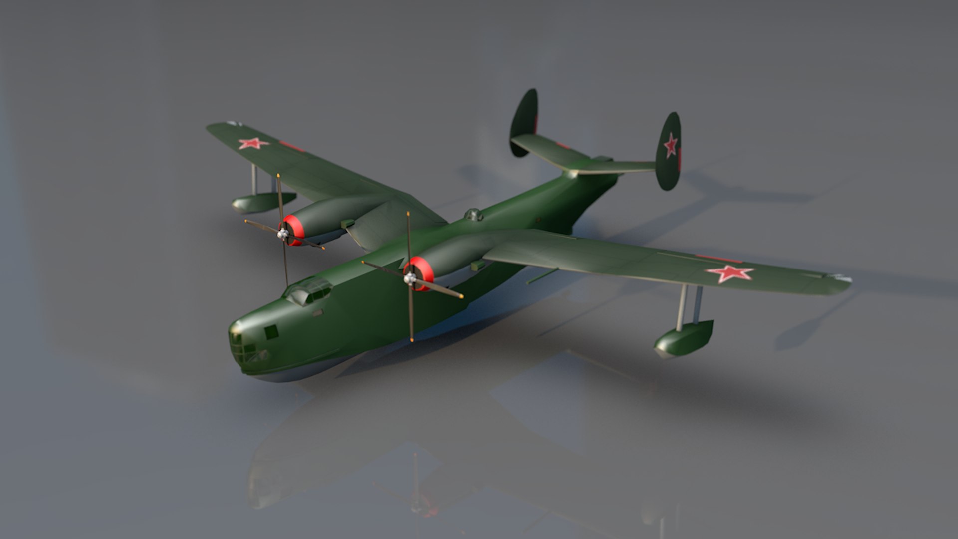 modelo 3d B6MG Madge Hidroavión ruso - TurboSquid 1477393