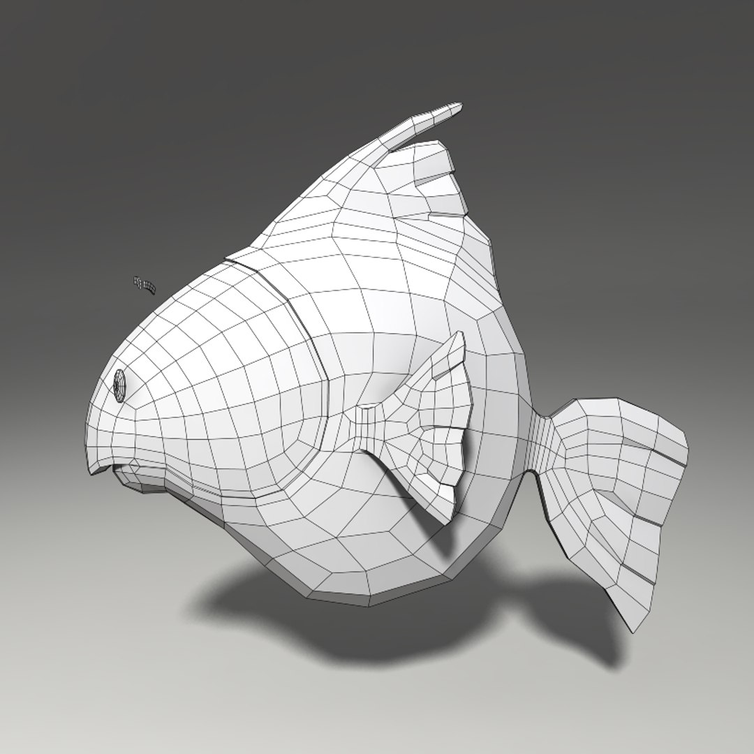 Cartoon Fish 3d Model
