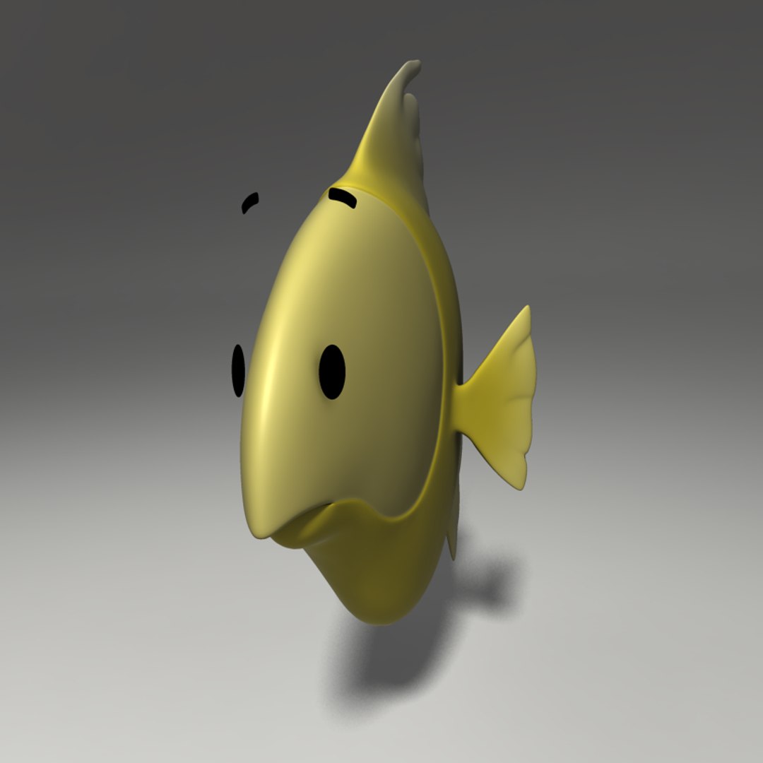 Cartoon Fish 3d Model