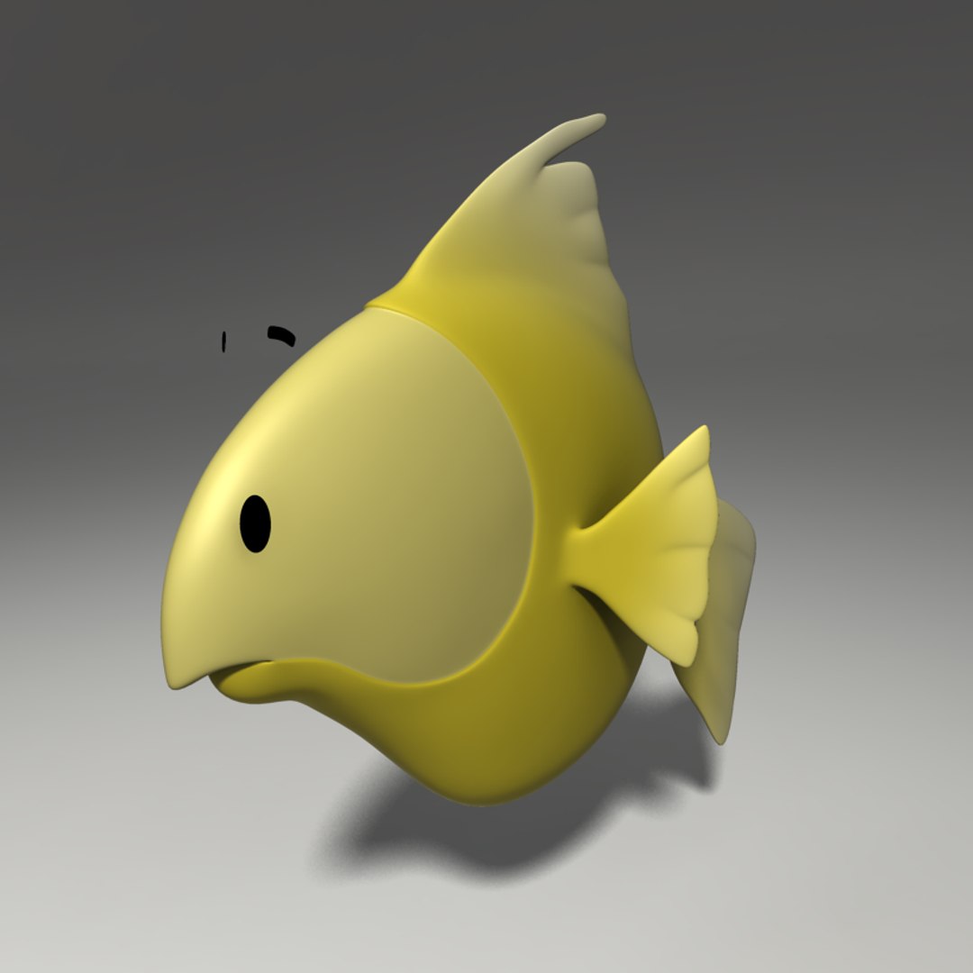 Cartoon Fish 3d Model