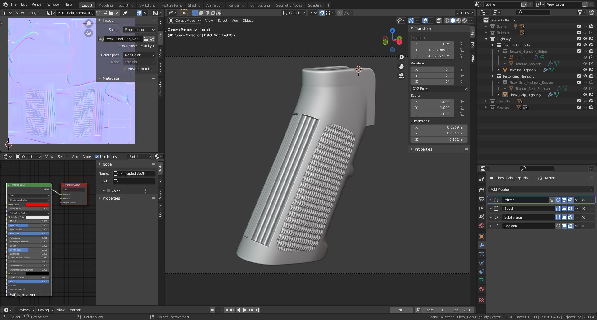 AR-15 A2 Pistol Grip Model - TurboSquid 2074569