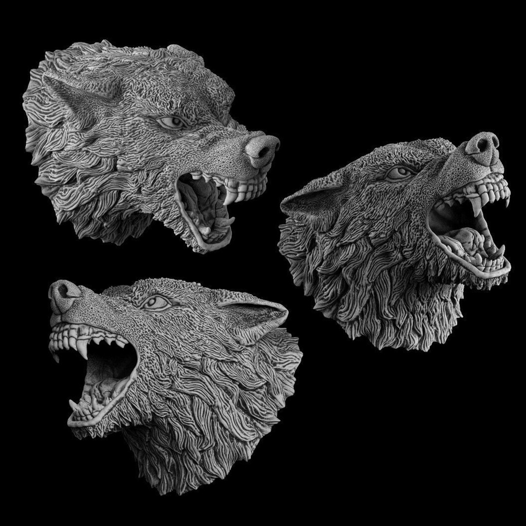Head wolf 3D model - TurboSquid 1981840