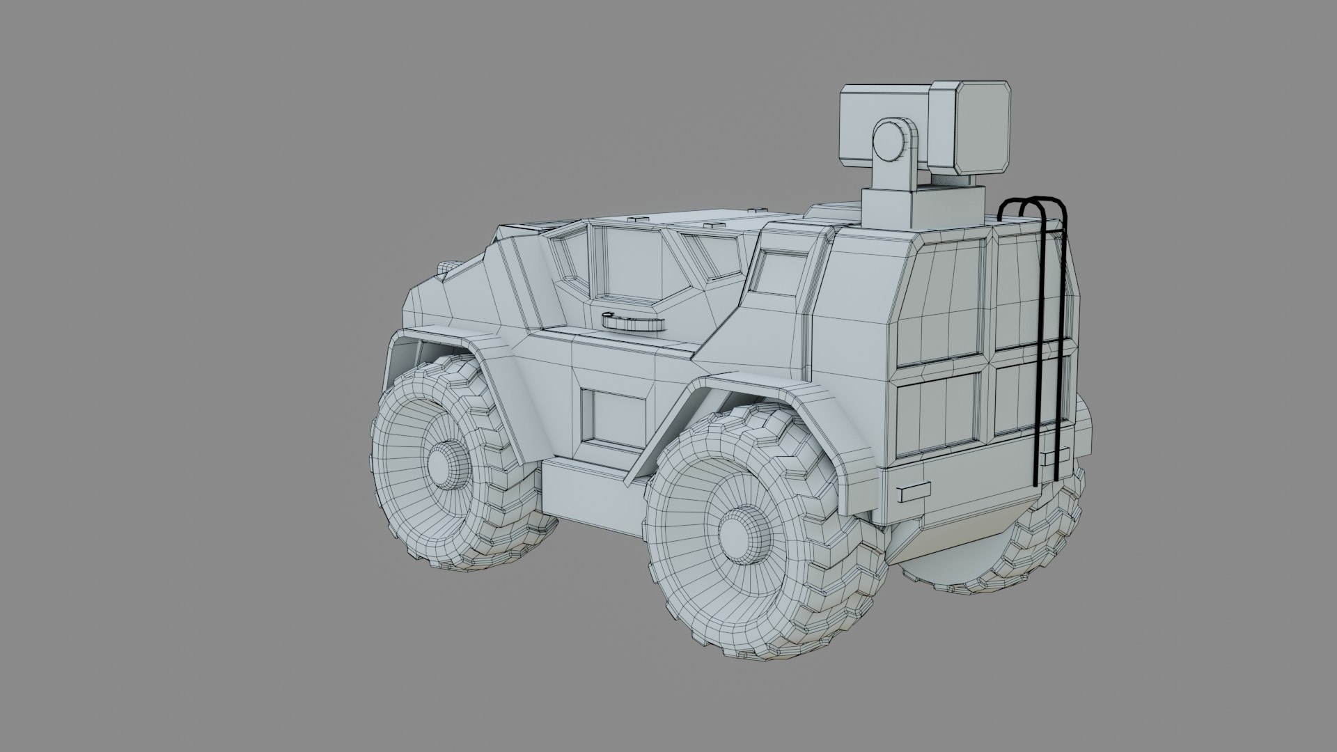 3D Sci-Fi Military Vehicle -Low Poly - Game Ready - PBR - TurboSquid ...