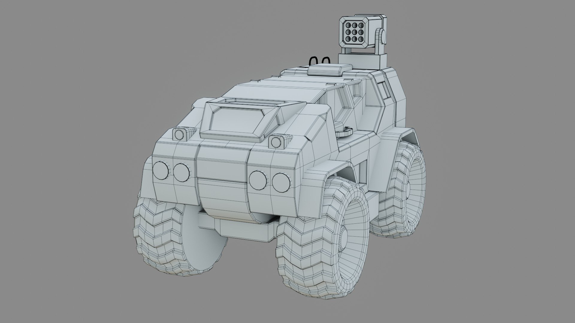 3D Sci-Fi Military Vehicle -Low Poly - Game Ready - PBR - TurboSquid ...