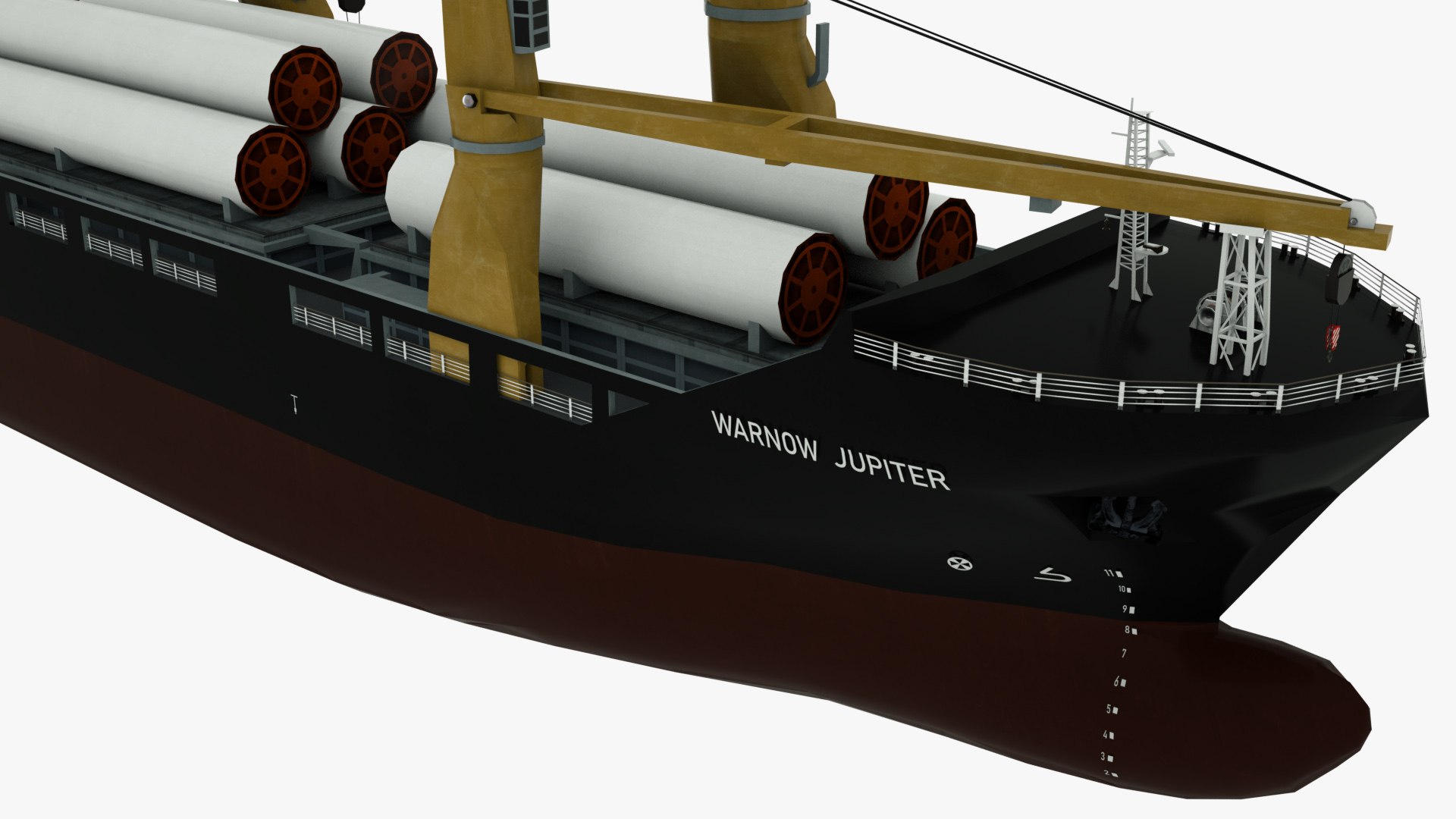 3D cargo vessel warnow jupiter - TurboSquid 1493763