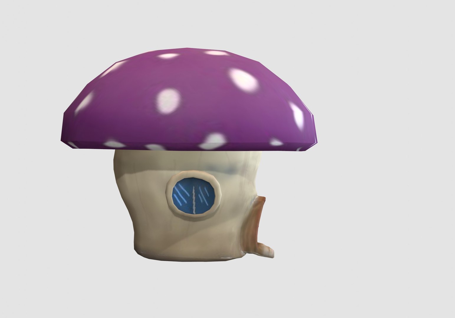 Purple Mushroom House 3D - TurboSquid 1902881