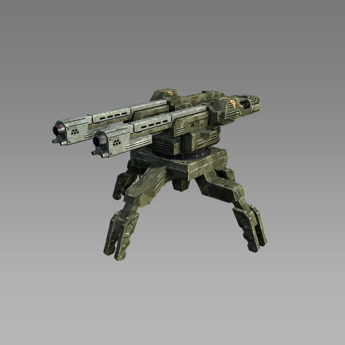 3d model sci-fi turret