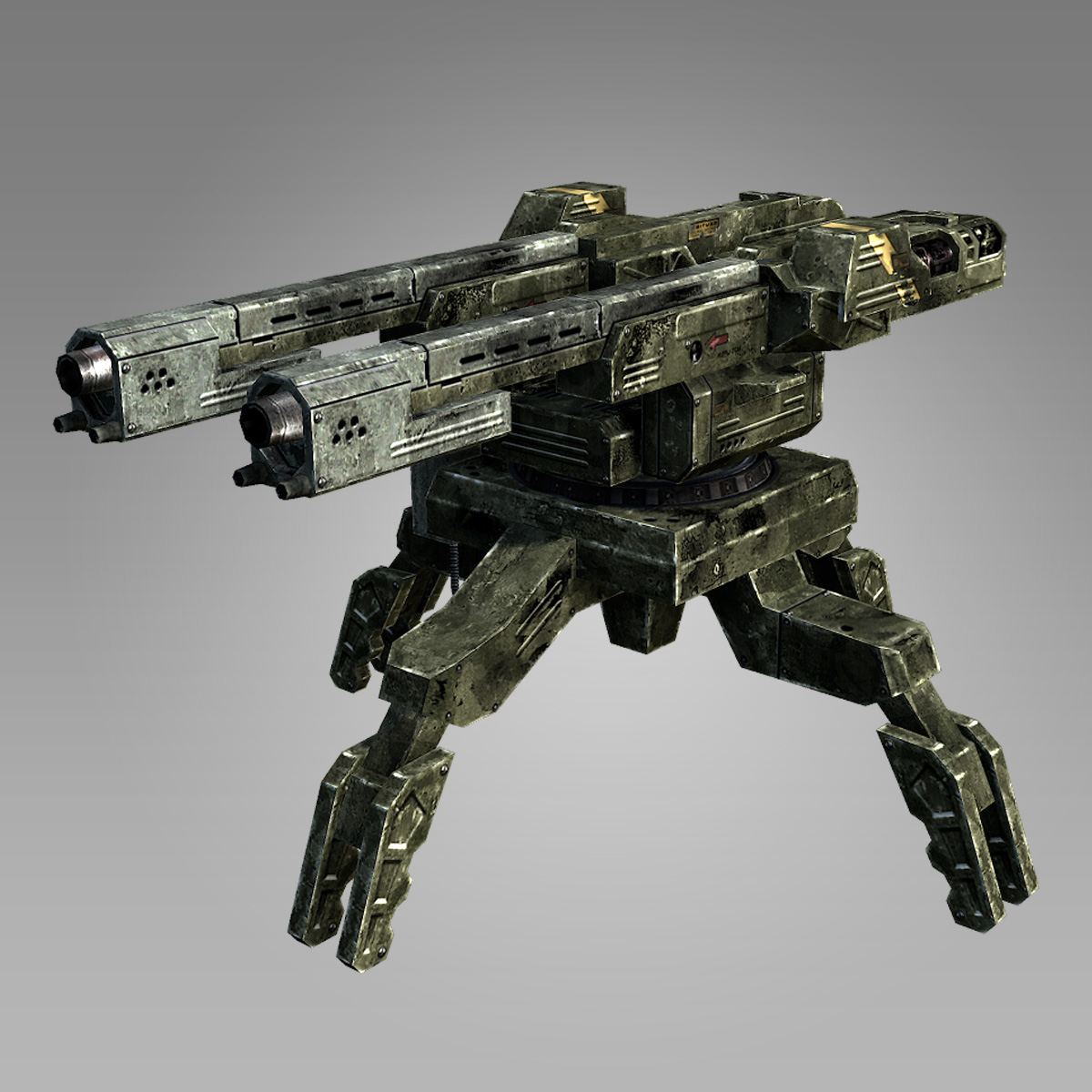 3d model sci-fi turret