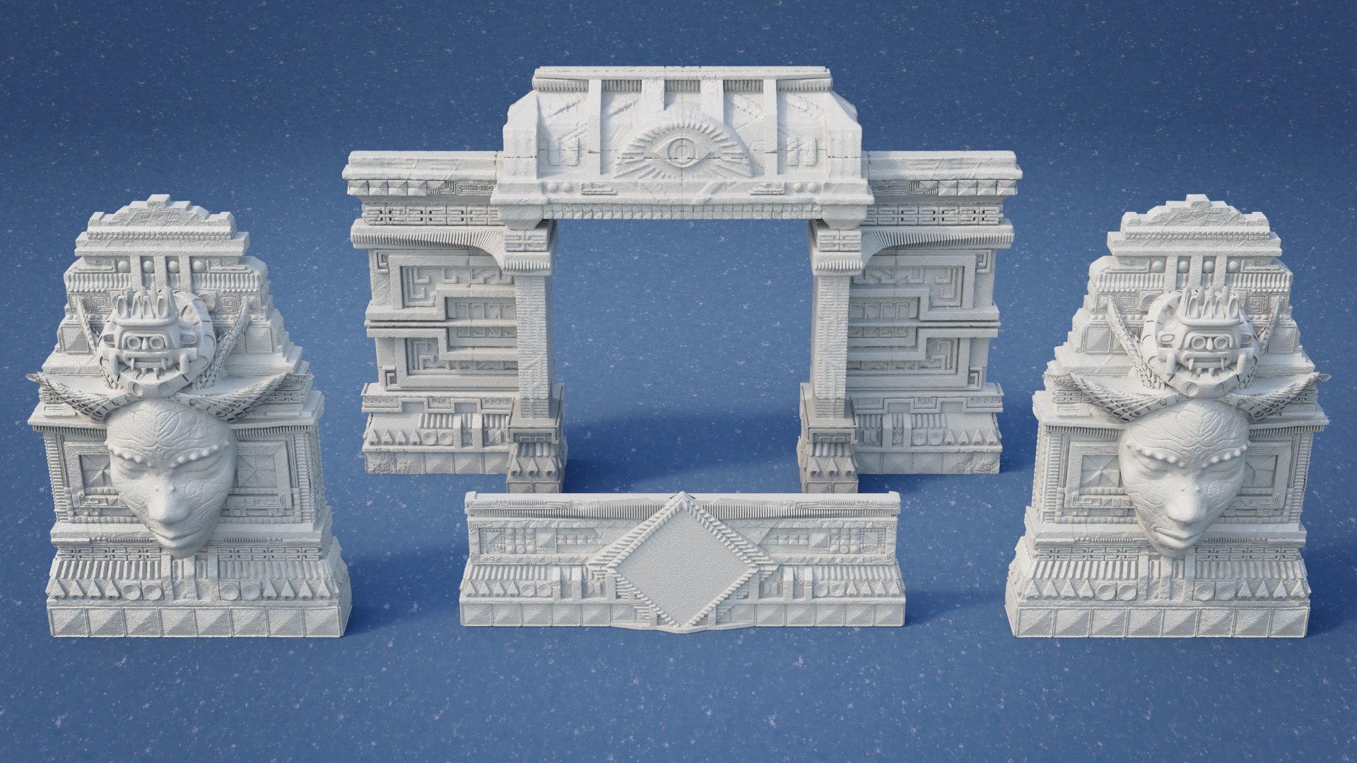 Aztec Stage Design 3D Model - TurboSquid 2222513