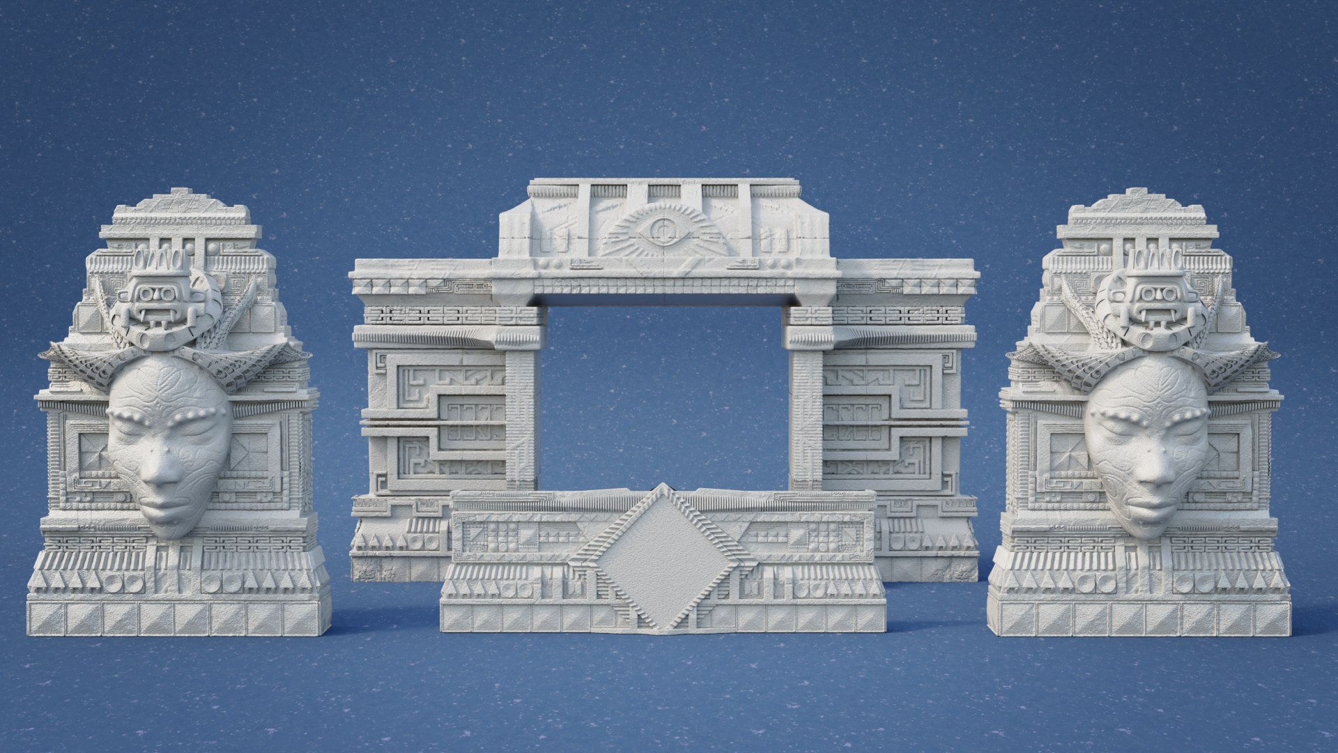 Aztec Stage Design 3D Model - TurboSquid 2222513