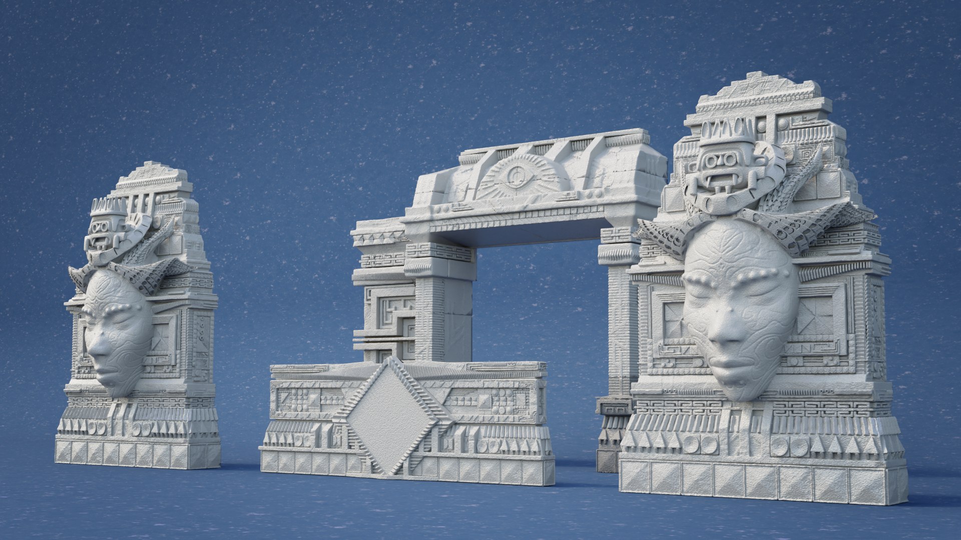 Aztec Stage Design 3D Model - TurboSquid 2222513