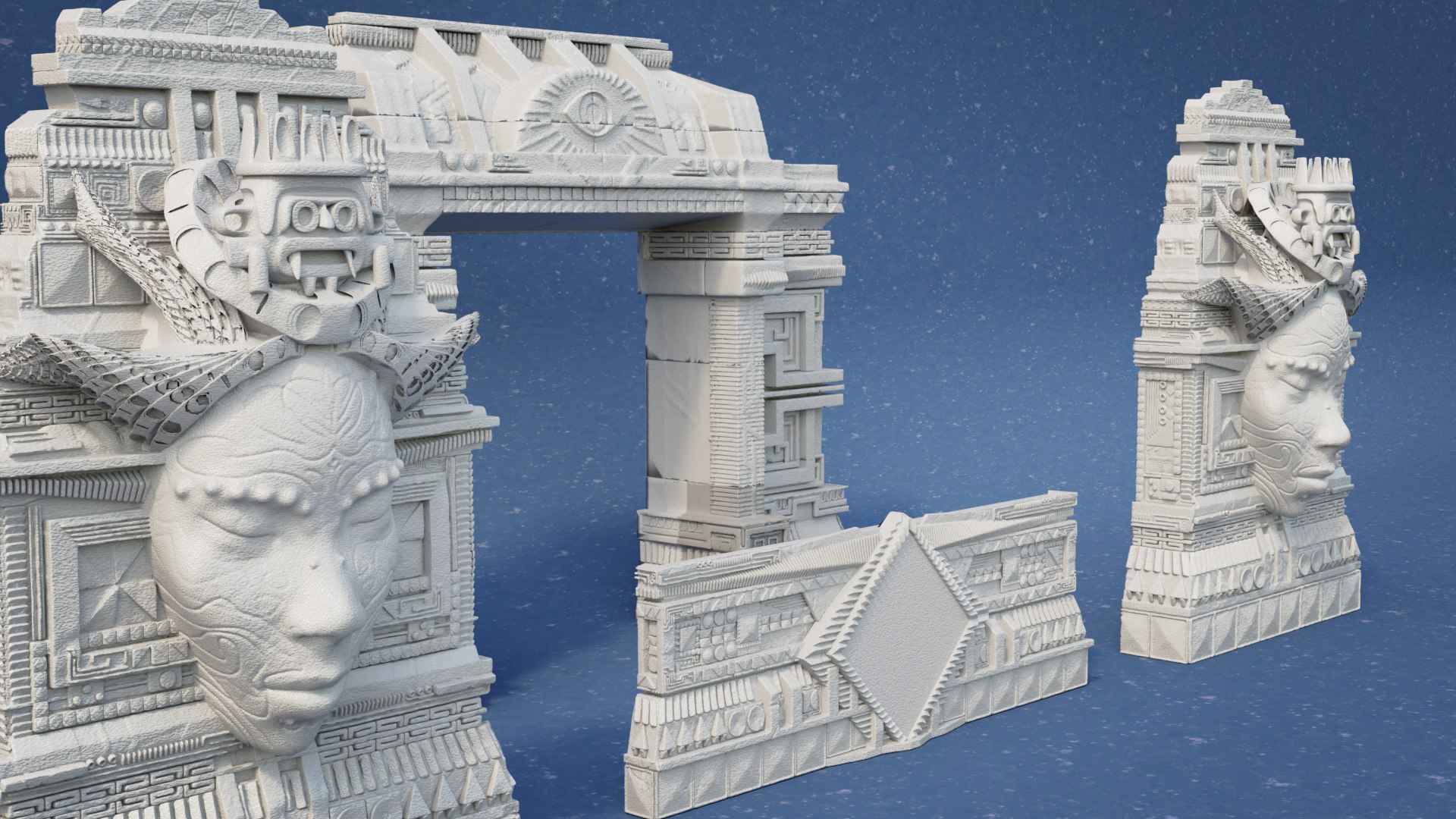 Aztec Stage Design 3D Model - TurboSquid 2222513