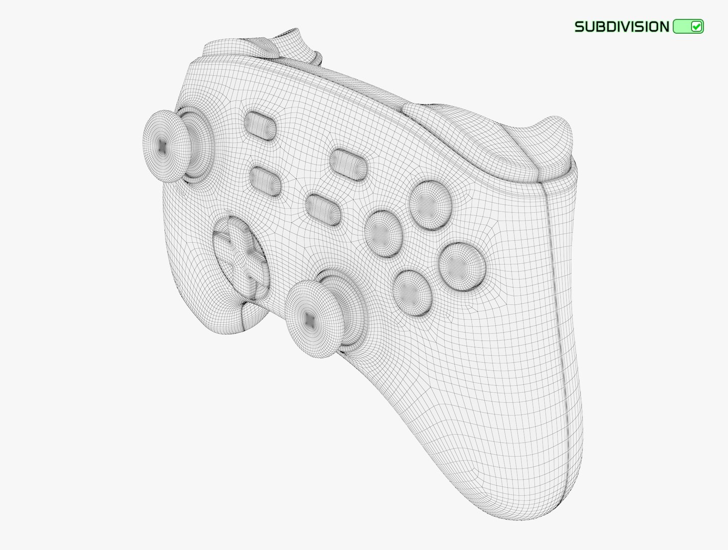 Generic Gamepad Wireless A 3D Model - TurboSquid 2300358