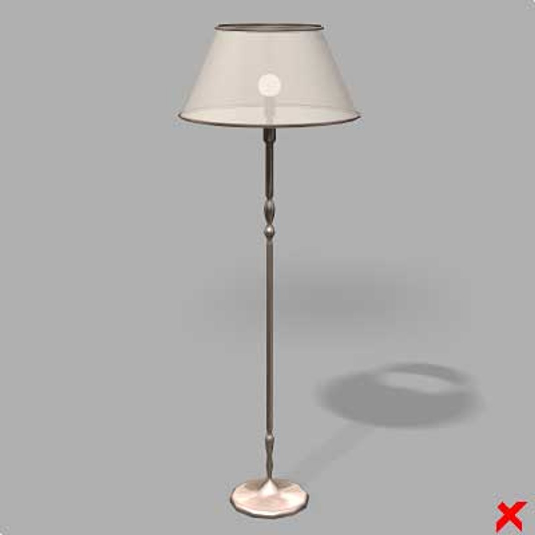 3d model lamp standing