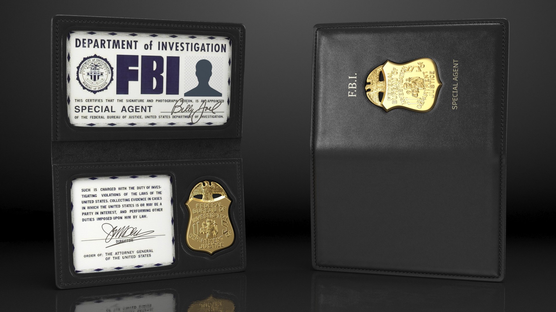 FBI Badge Open Model - TurboSquid 1841345
