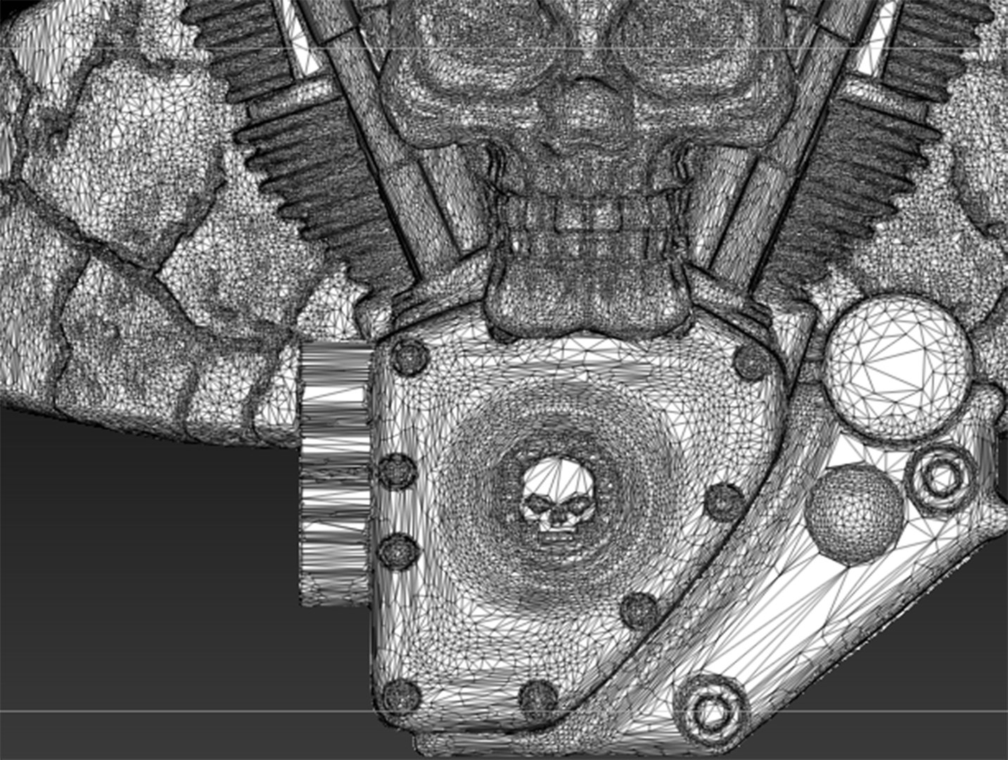 Skull Engine Ring 3D Model - TurboSquid 1981902