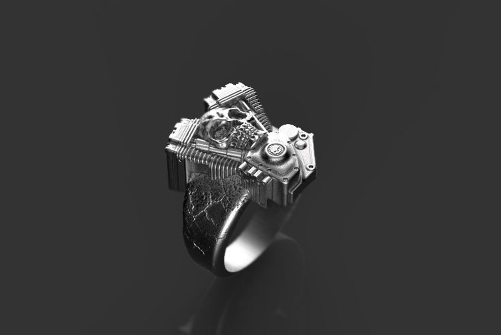 Skull Engine Ring 3D Model - TurboSquid 1981902