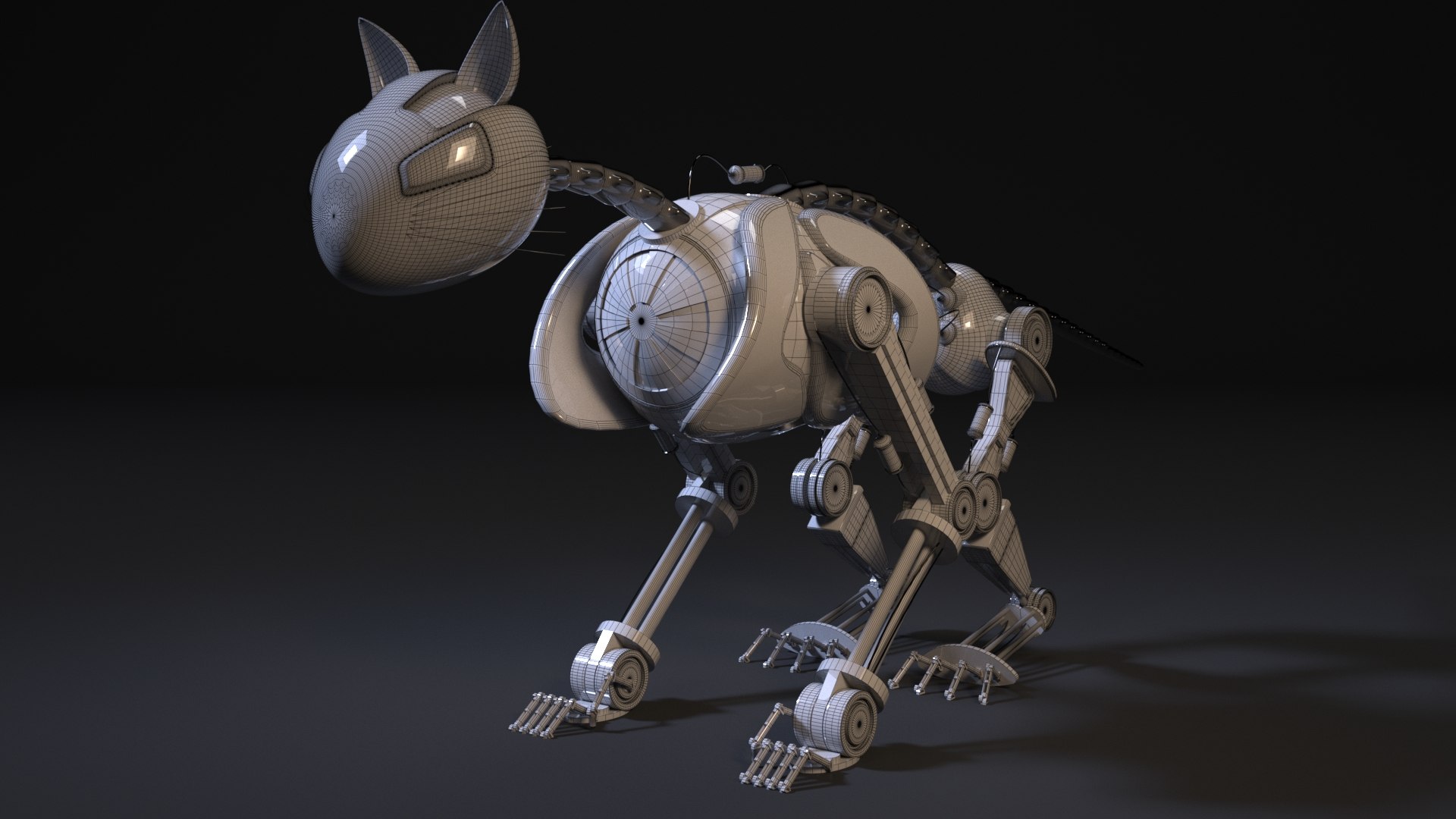 3D Robot Cat Model - TurboSquid 1399822