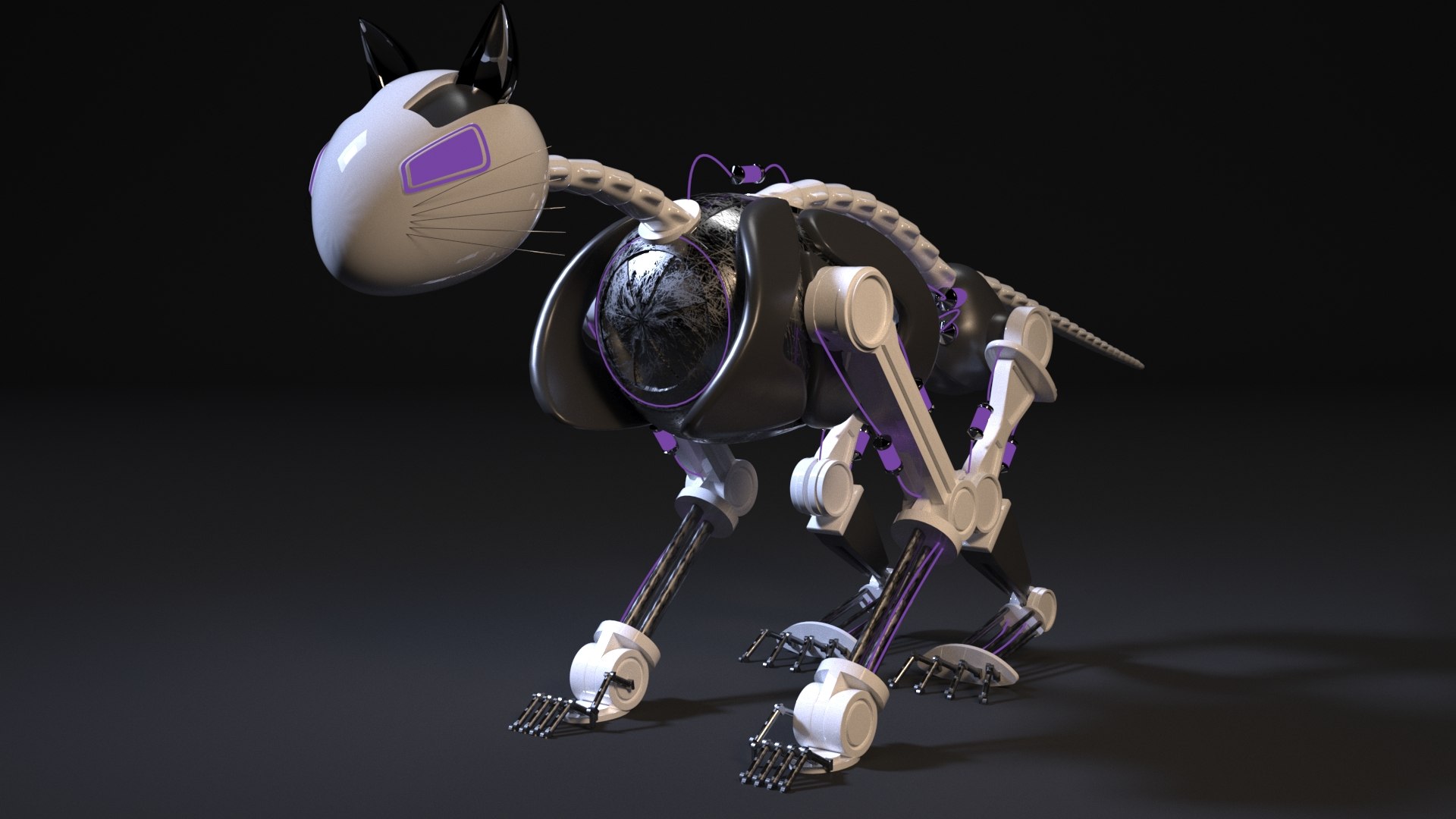 3D Robot Cat Model - TurboSquid 1399822