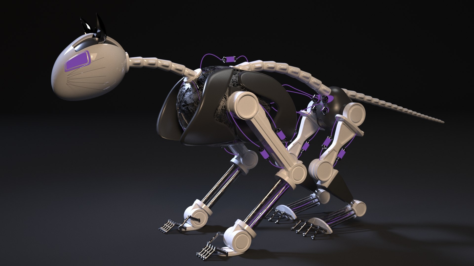 3D Robot Cat Model - TurboSquid 1399822