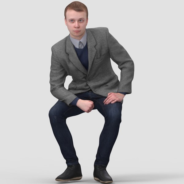 3D модель Энтони Сидящий 1 - 3D Модель Человека - TurboSquid 975574