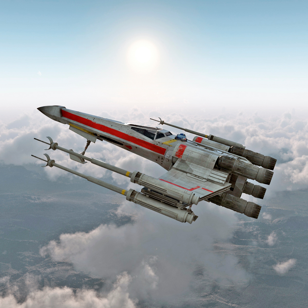 3dsmax star wars x wing