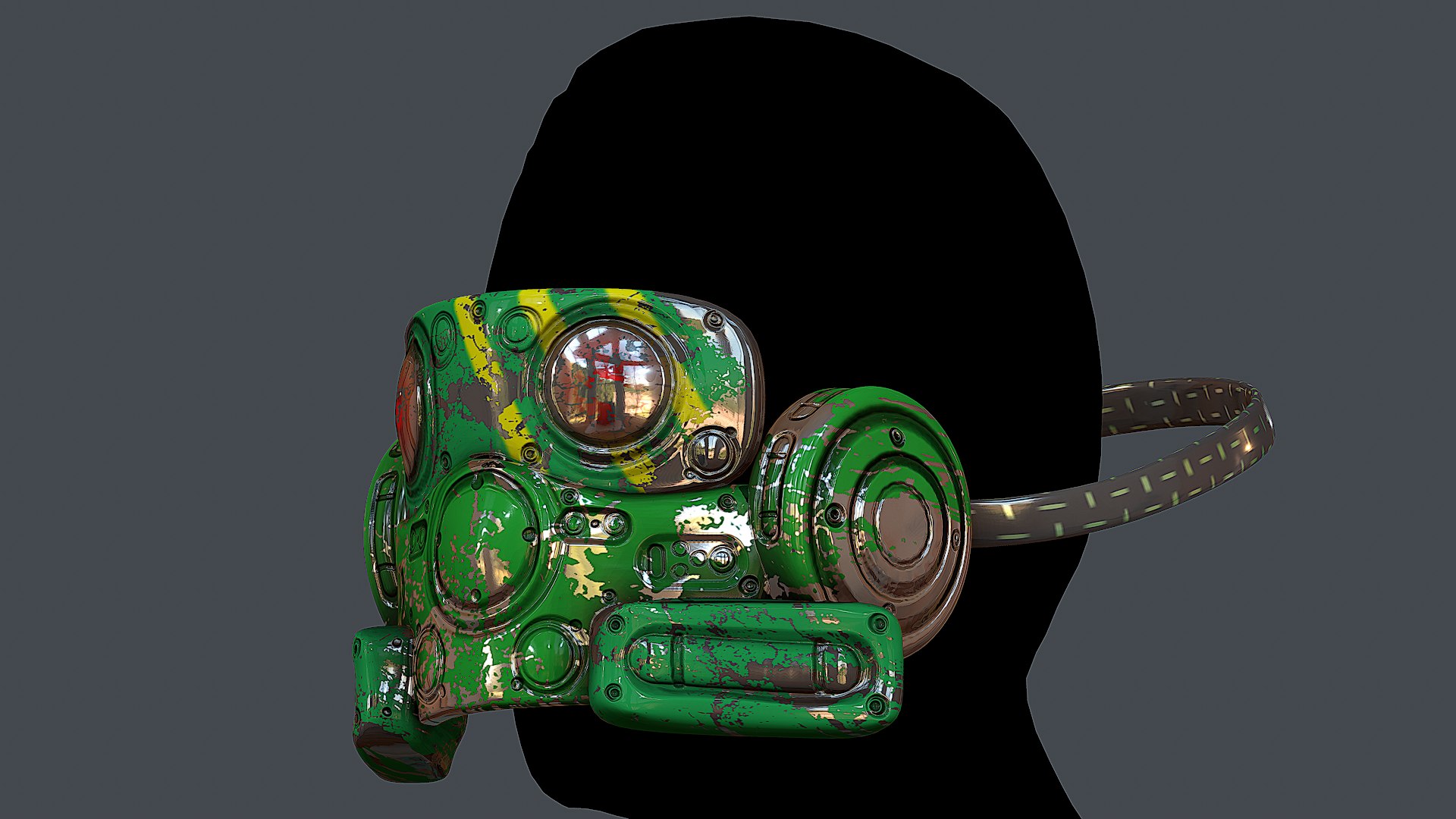 Gas Mask Respirator Scifi Futuristic Model - TurboSquid 1928884