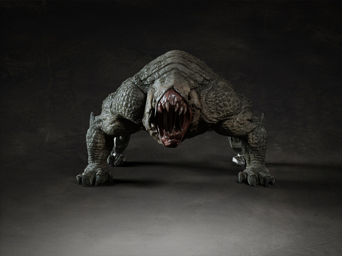 creature dog 3d model
