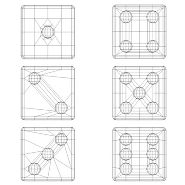 3d dice model