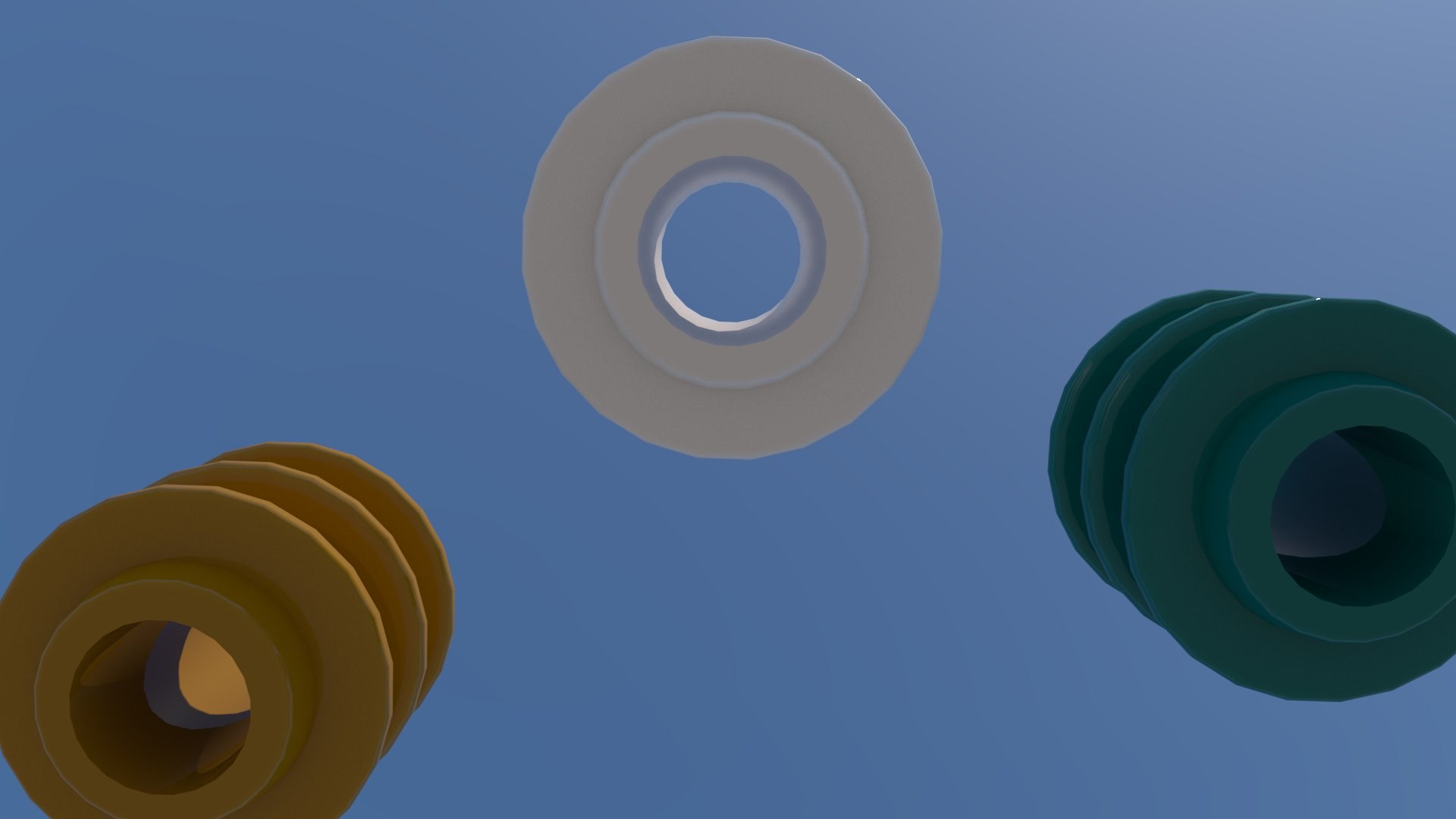 3D S-80 Spool Insulator Three Colours Version Model - TurboSquid 2339580