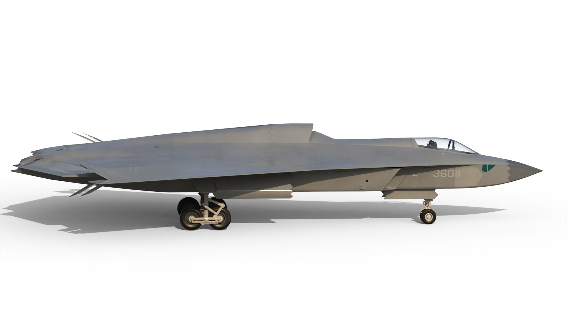 3D Chengdu J-36 Stealth Fighter - TurboSquid 2335024
