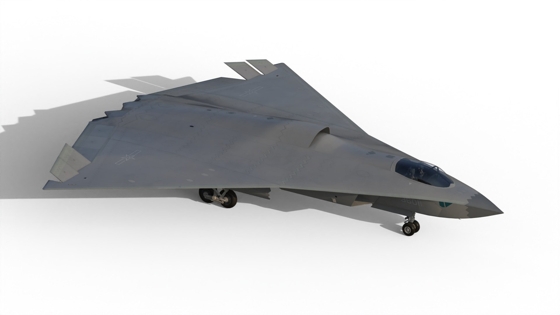3D Chengdu J-36 Stealth Fighter - TurboSquid 2335024