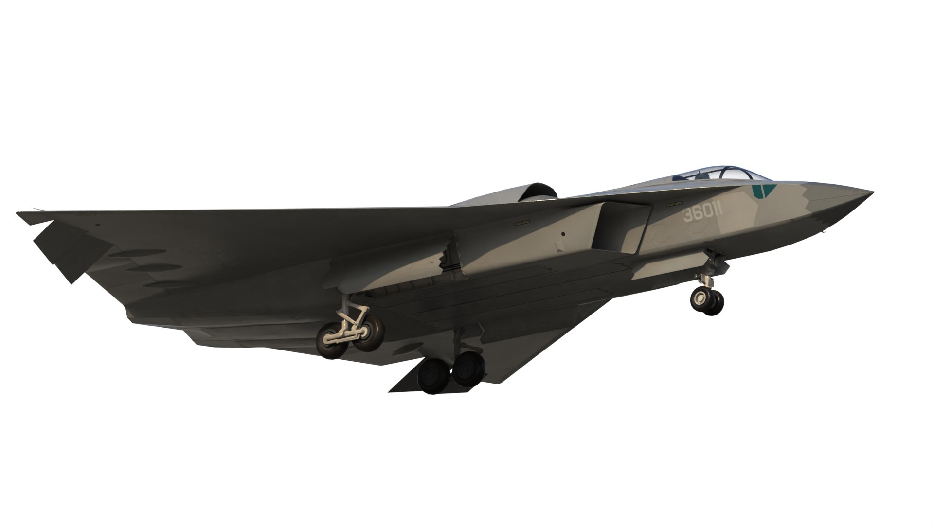 3D Chengdu J-36 Stealth Fighter - TurboSquid 2335024