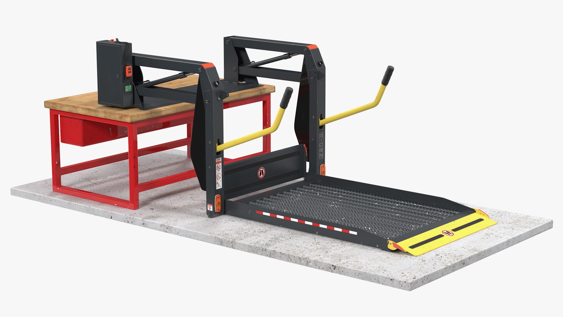 Ricon Linear Wheelchair Lift 3D - TurboSquid 1575793