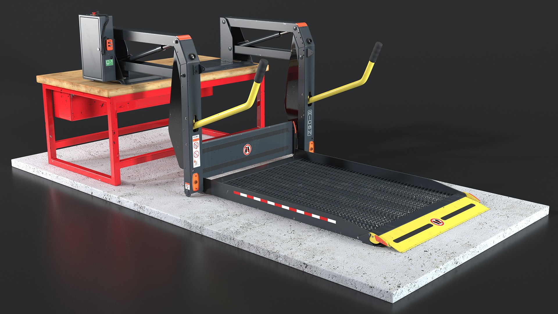 Ricon Linear Wheelchair Lift 3D - TurboSquid 1575793