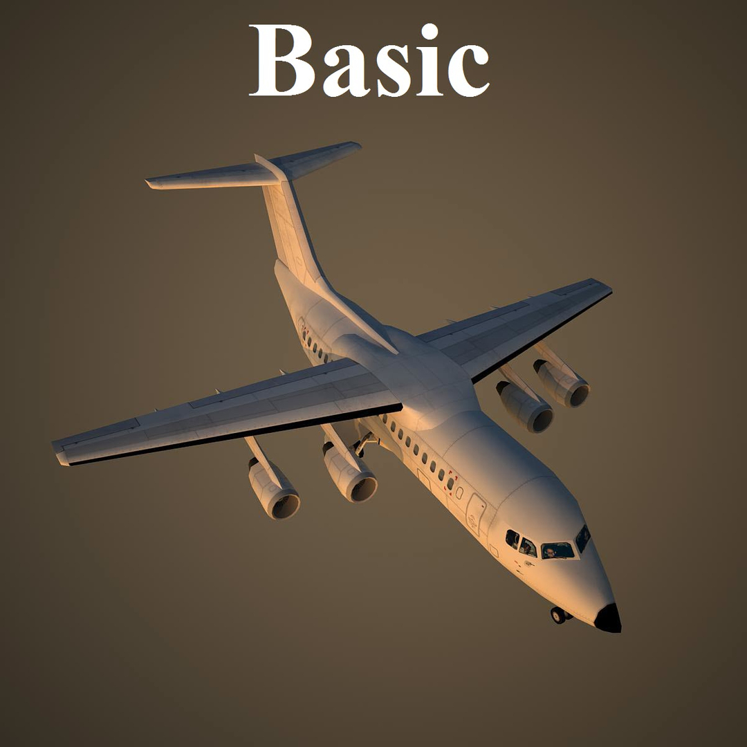 3d British Aerospace Basic Aircraft