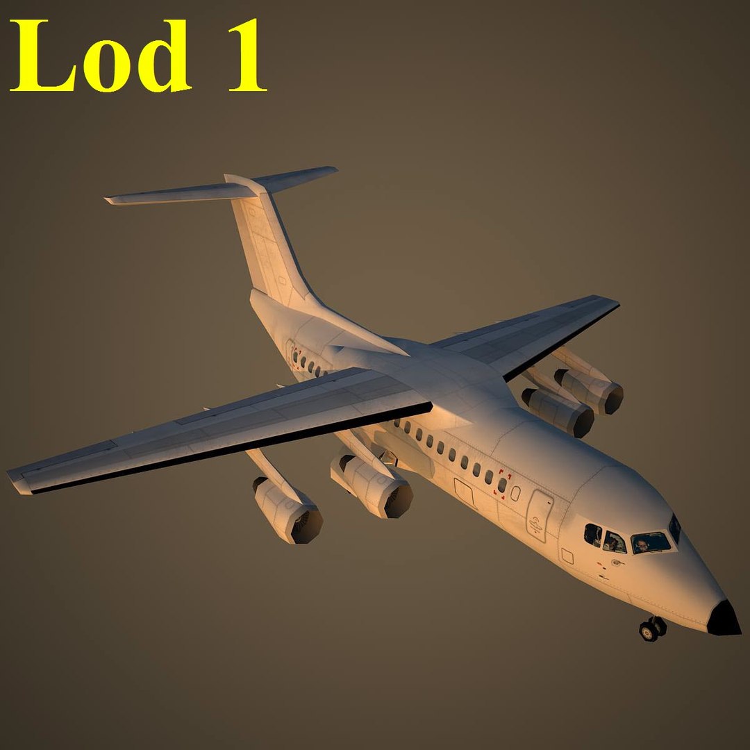 3d British Aerospace Basic Aircraft