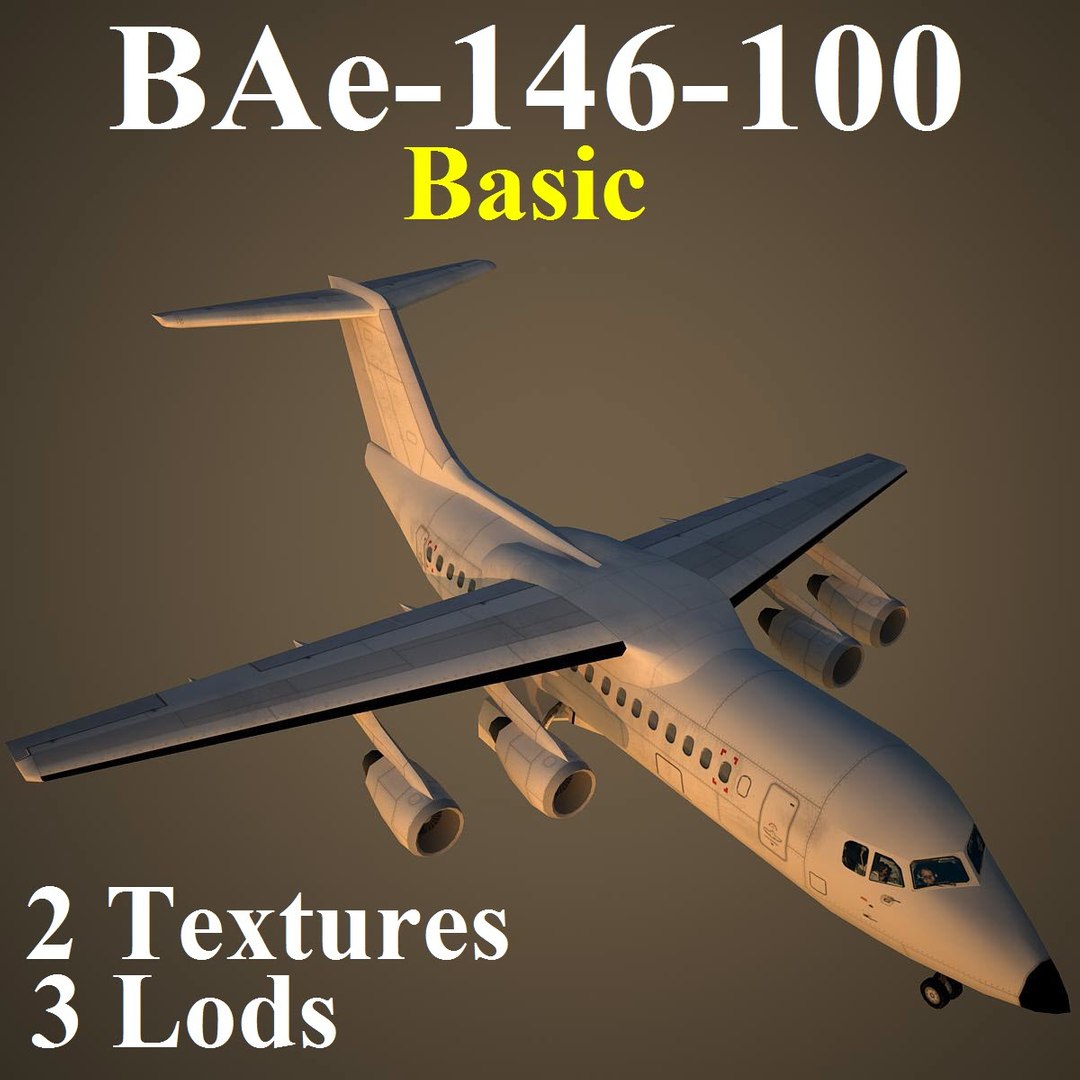 3d British Aerospace Basic Aircraft