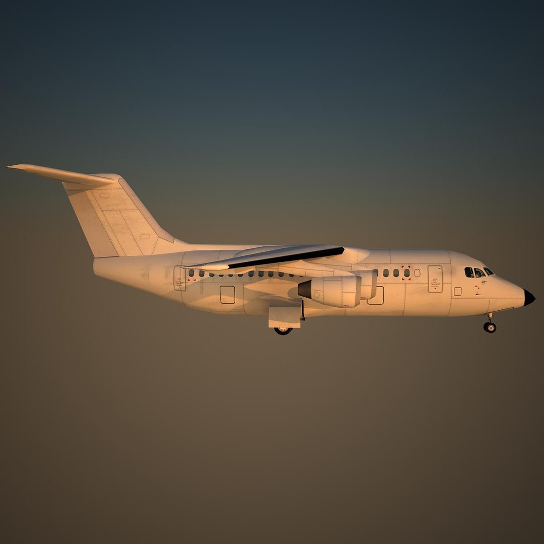 3d British Aerospace Basic Aircraft