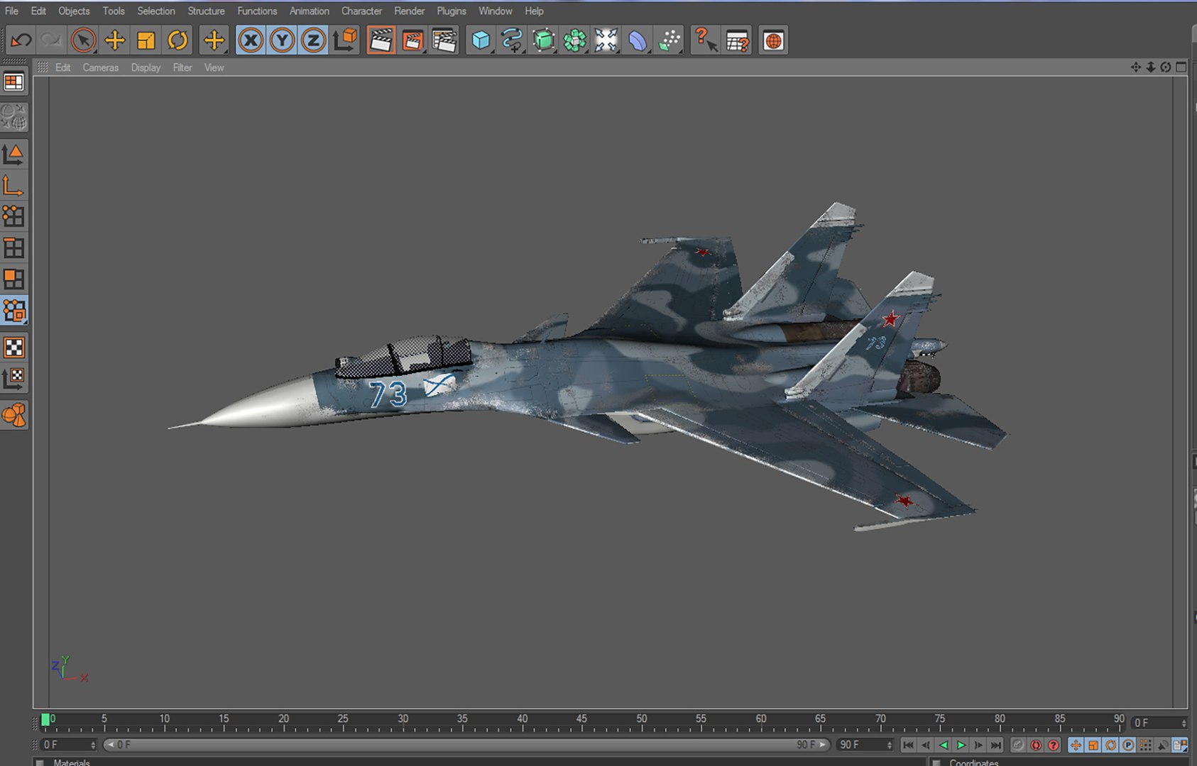3d Model Russian Fighter
